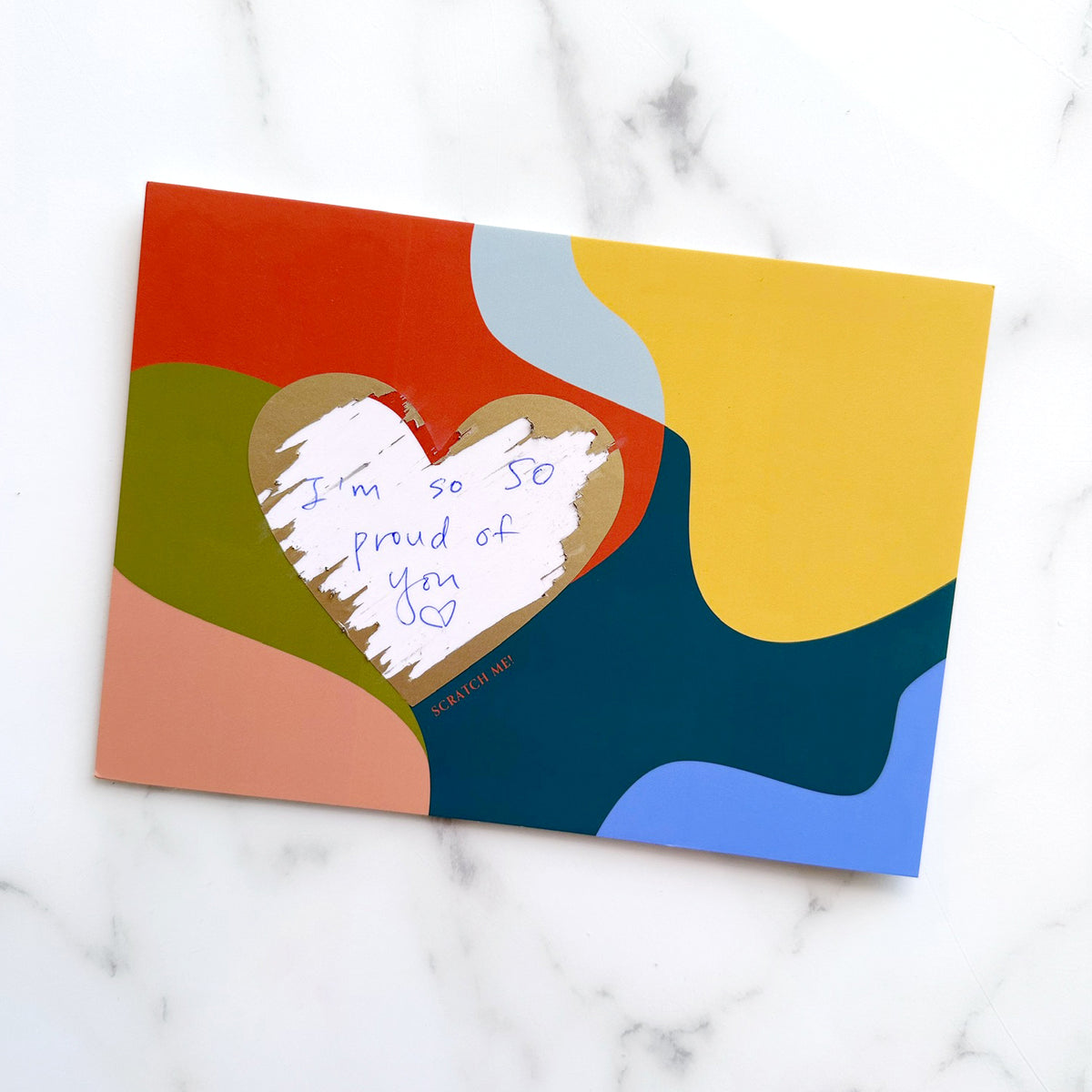 Wavy Heart | Scratch-Off Notecard – Sandesa